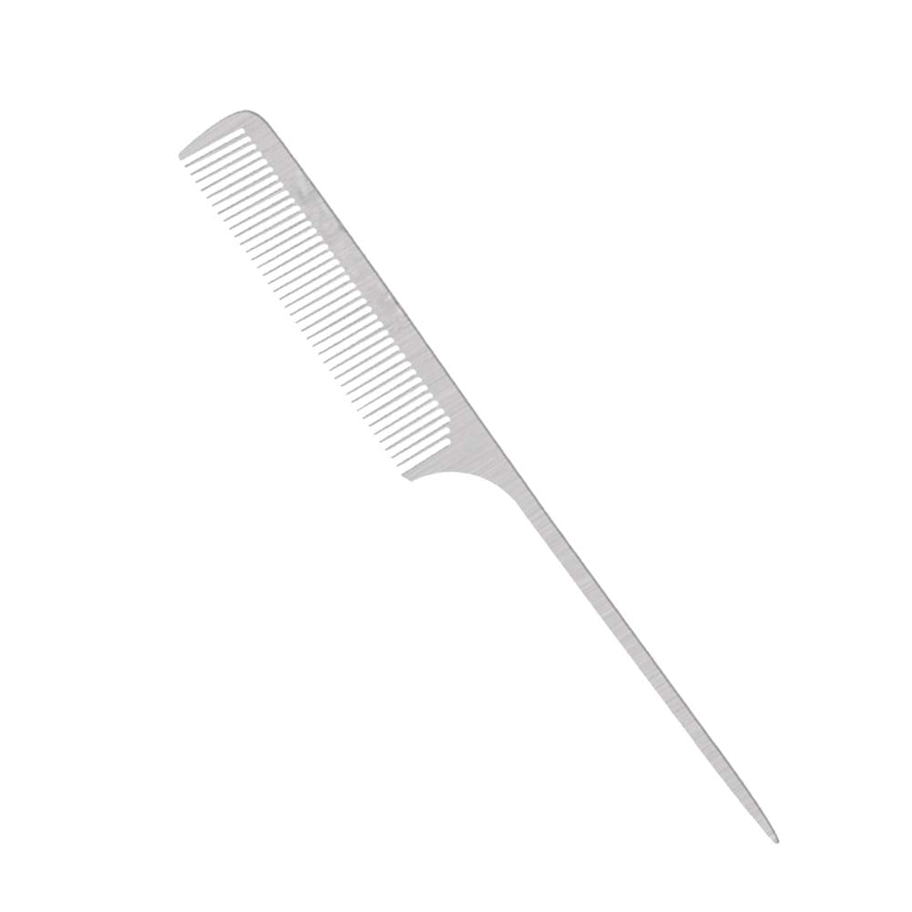 Stainless Steel Hair Combs Anti Static Fine Cutting Comb Wide Fine ...