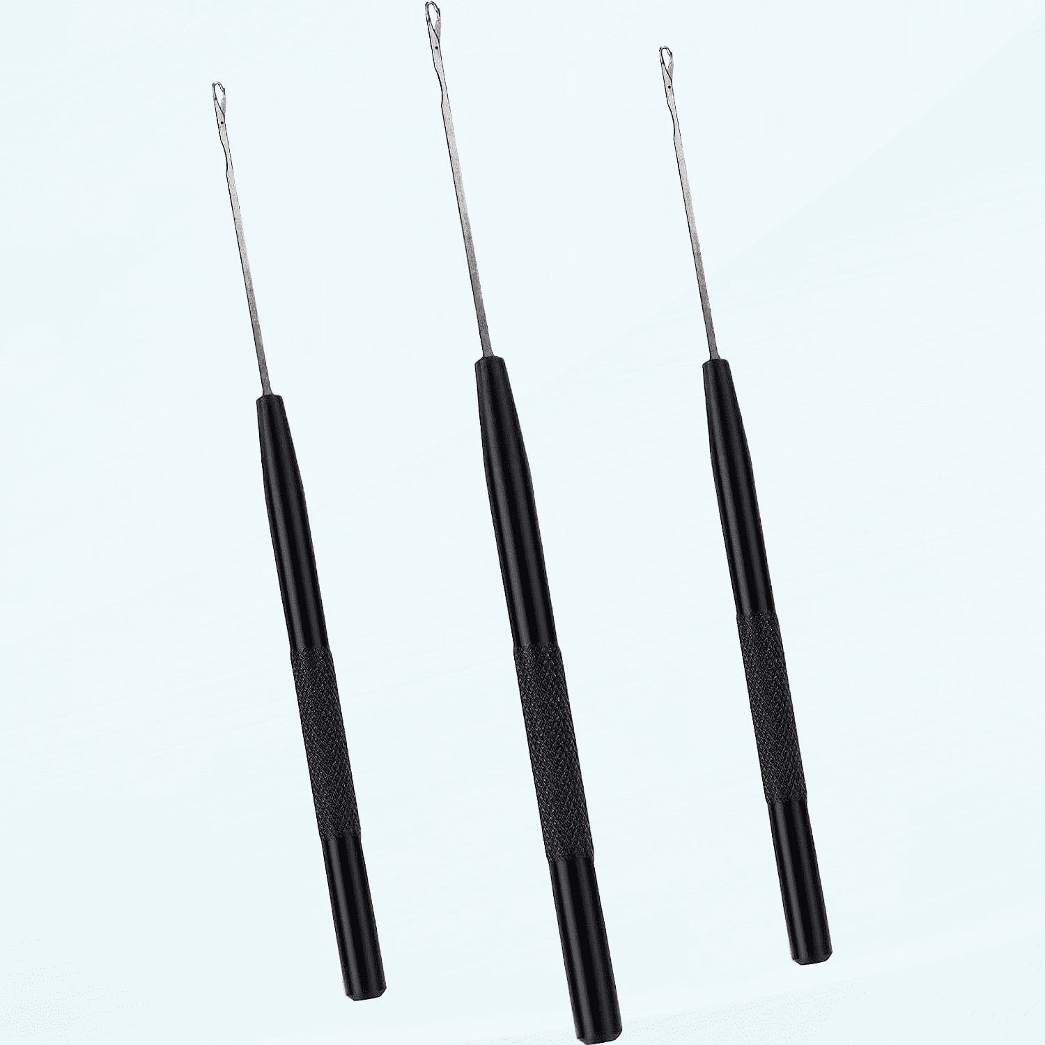 Stainless Steel Hair Extensions Loop Needle Pulling Hook Tool, 3 PCS ...