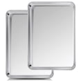 Stainless Steel Half Baking Sheet Set, 2 Piece, Non-Coated Heavy Duty ...