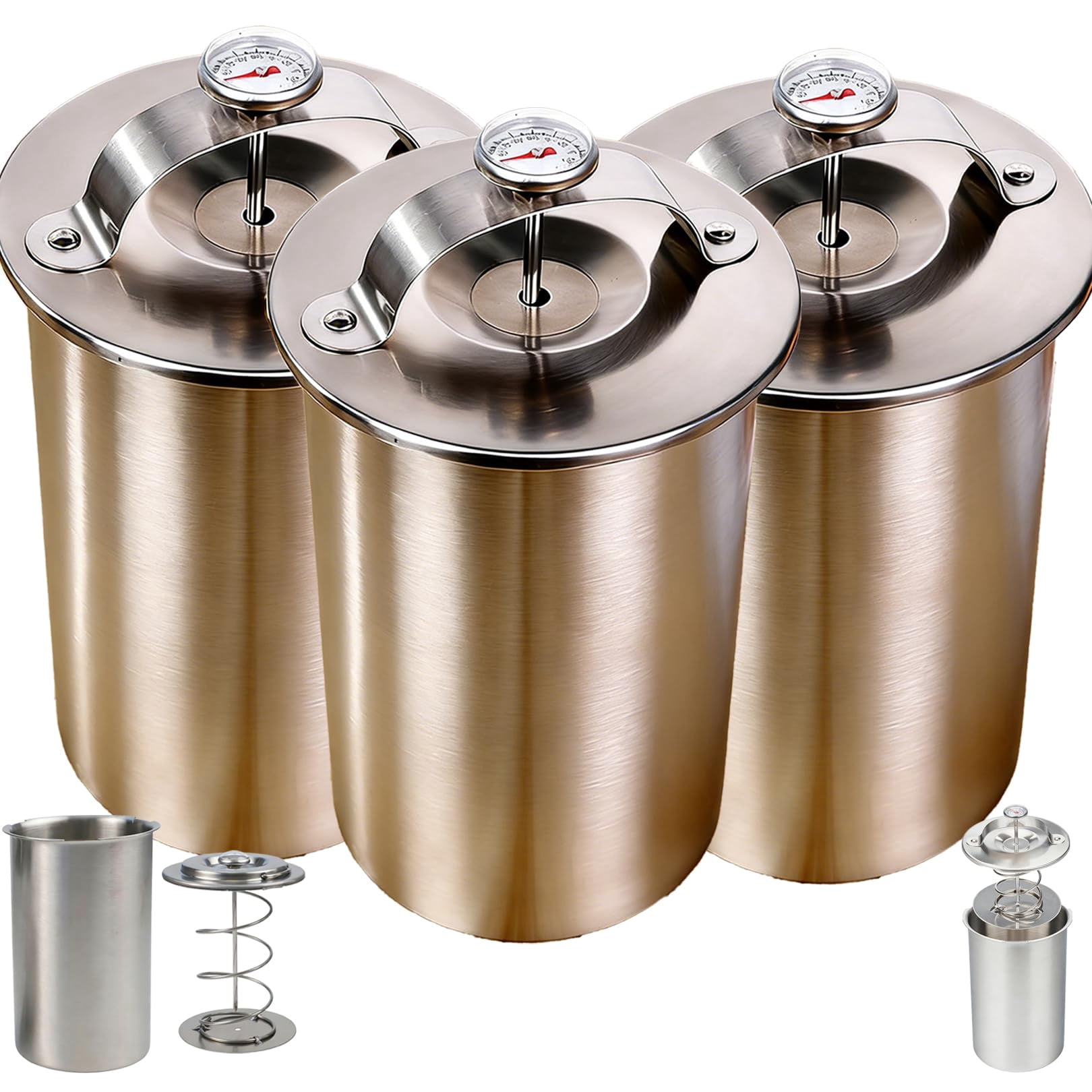 Stainless Steel Ham Maker Meat Press with Thermometer, 304 Food Grade ...