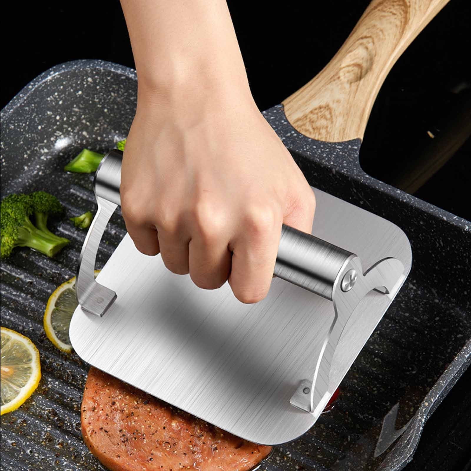 Stainless Steel Hamburger Press Patty Maker,Meat Press for Grilling ...