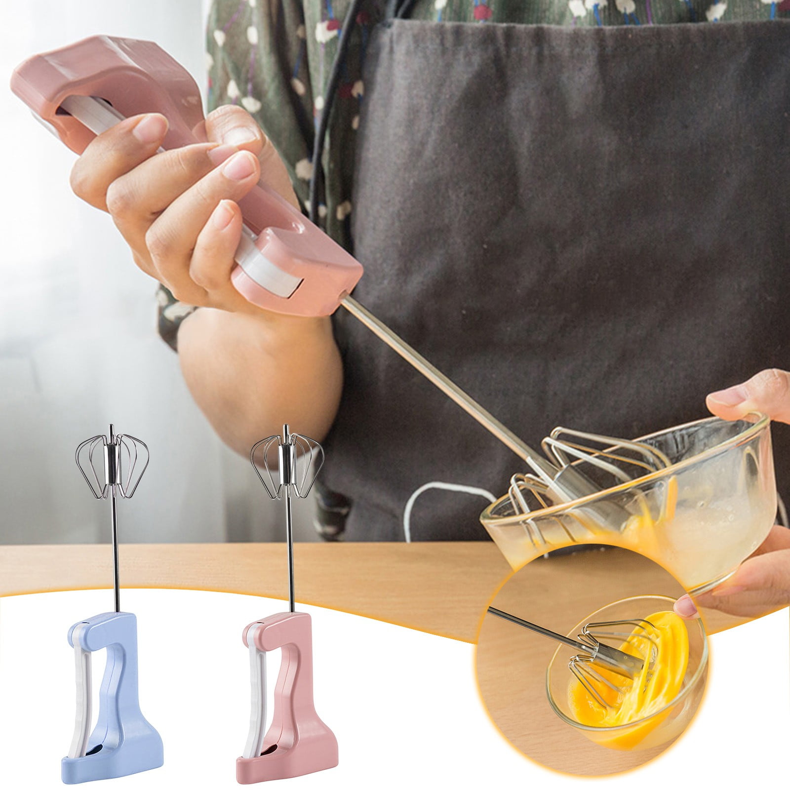 Stainless Steel Hand Push Blenders, Semi-Automatic Mixing Gadgets ...