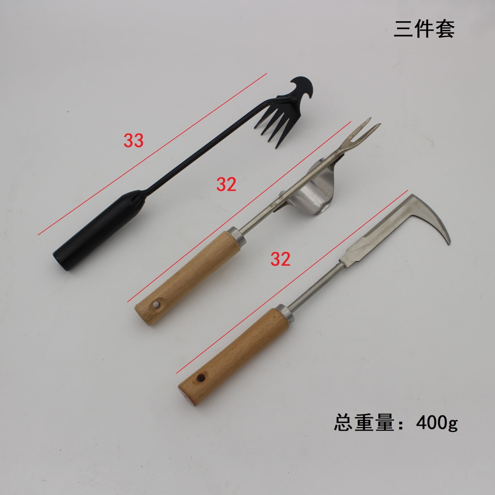 Stainless Steel Hand Weeder Tool - Garden Serrated Fork Tip with ...