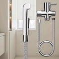Stainless Steel Handheld Bidet Sprayer Kit with T-Valve Shut Off ...