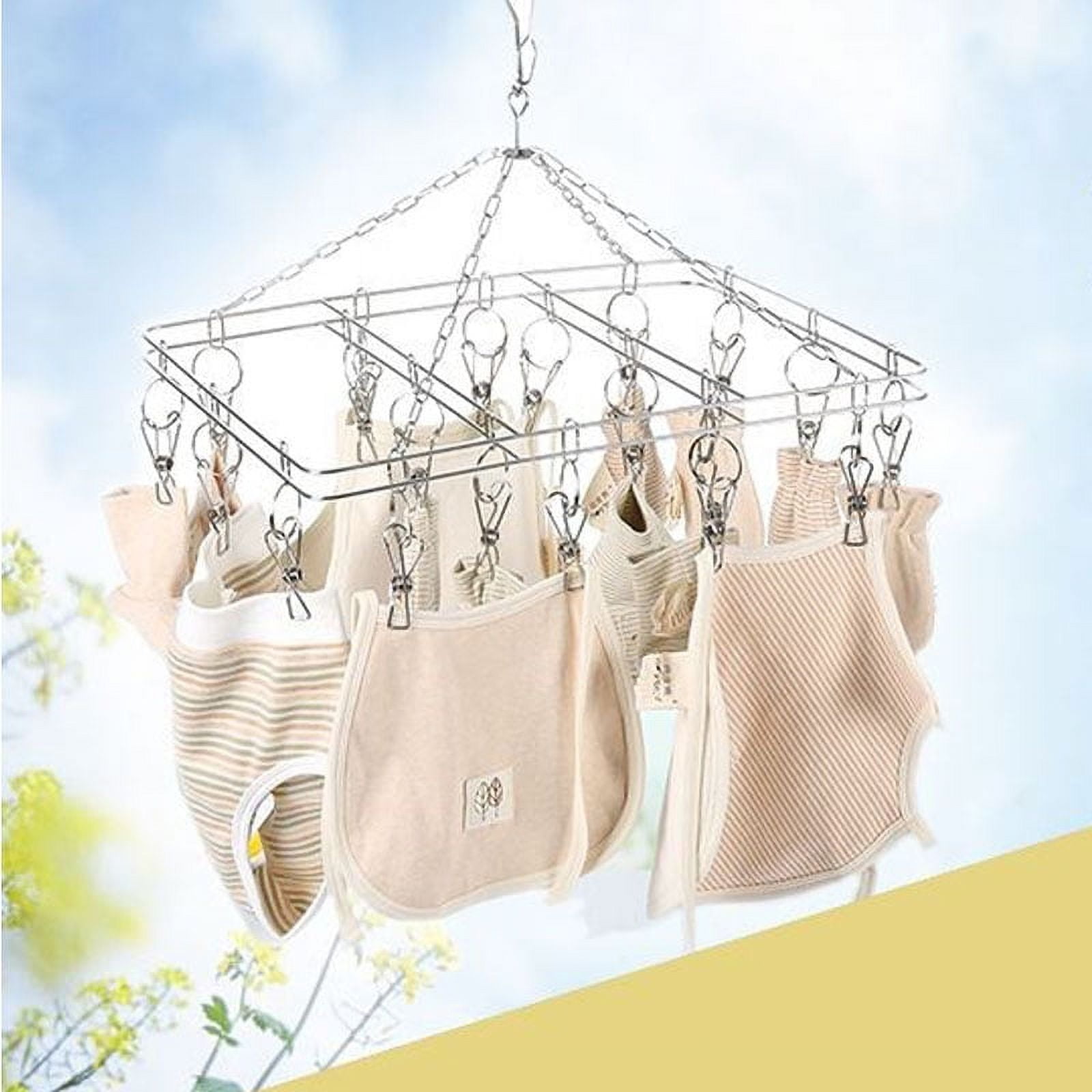 Stainless Steel Hanging Folding Drying Rack, clothes drying rack ...