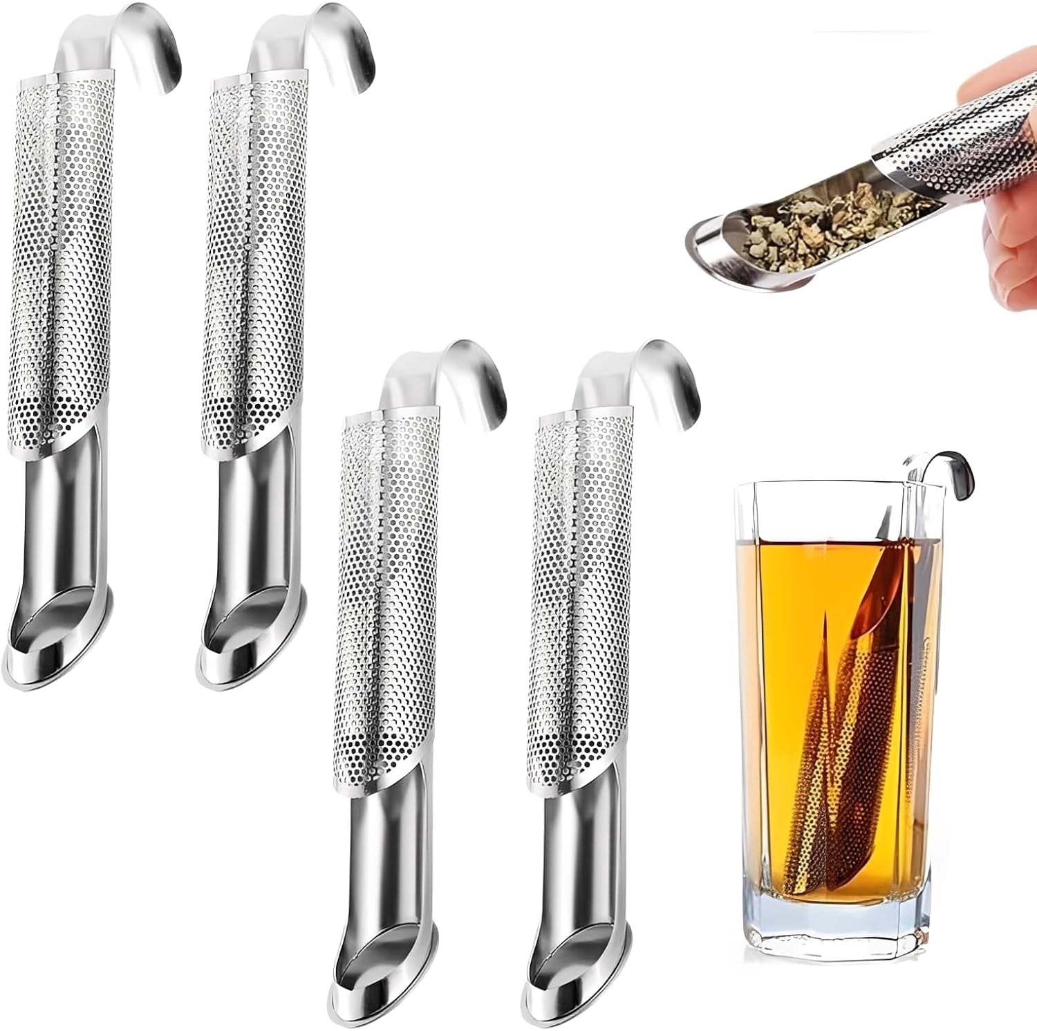 Stainless Steel Hanging Long Handle Tea Diffuser, 2026 New Extra Fine ...