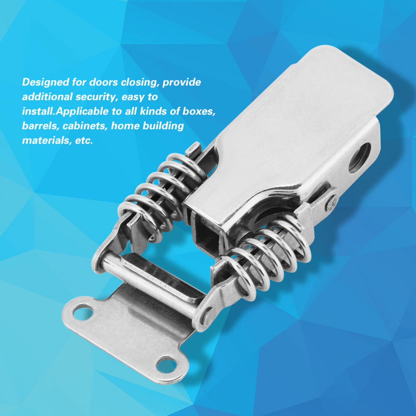 Stainless Steel Hardware Cabinet Case Spring Loaded Latch Catch Toggle ...