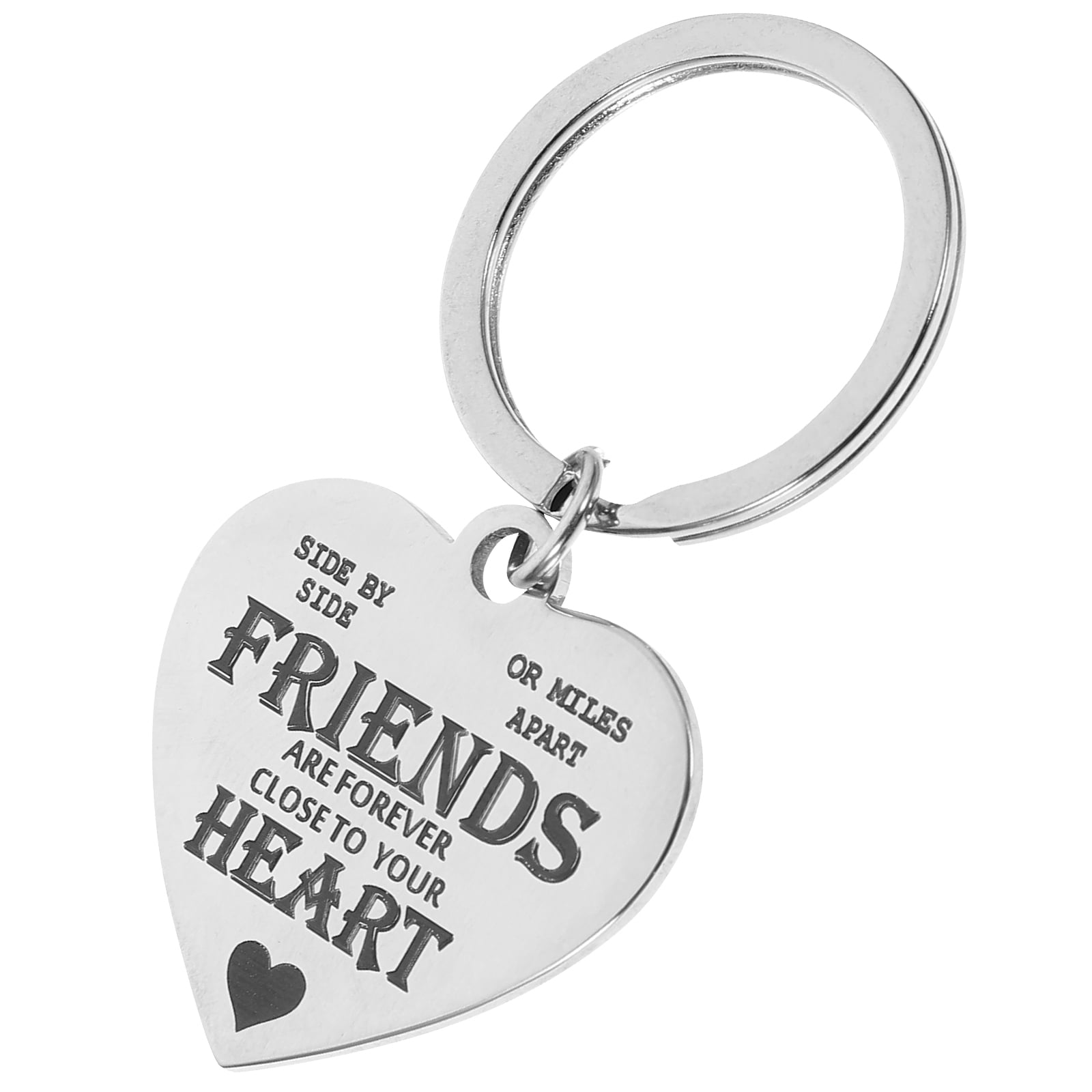 Stainless Steel Heart Keychain Colleagues and Friends Gift Accessories ...