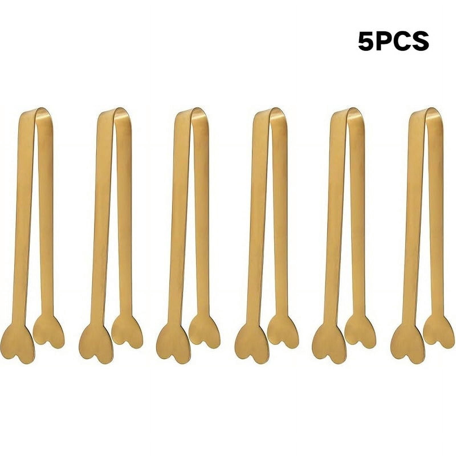 Stainless Steel Heart-Shaped Mini Tongs for Sugar/Ice Cubes Tea Party ...