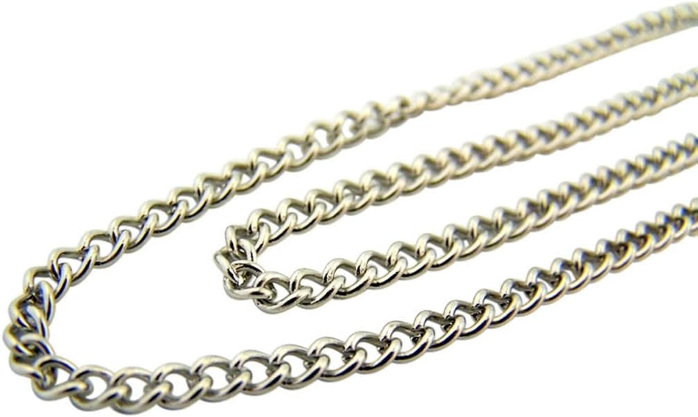 Stainless Steel Heavy Endless Curb Chain for Saint Medals or Crosses ...