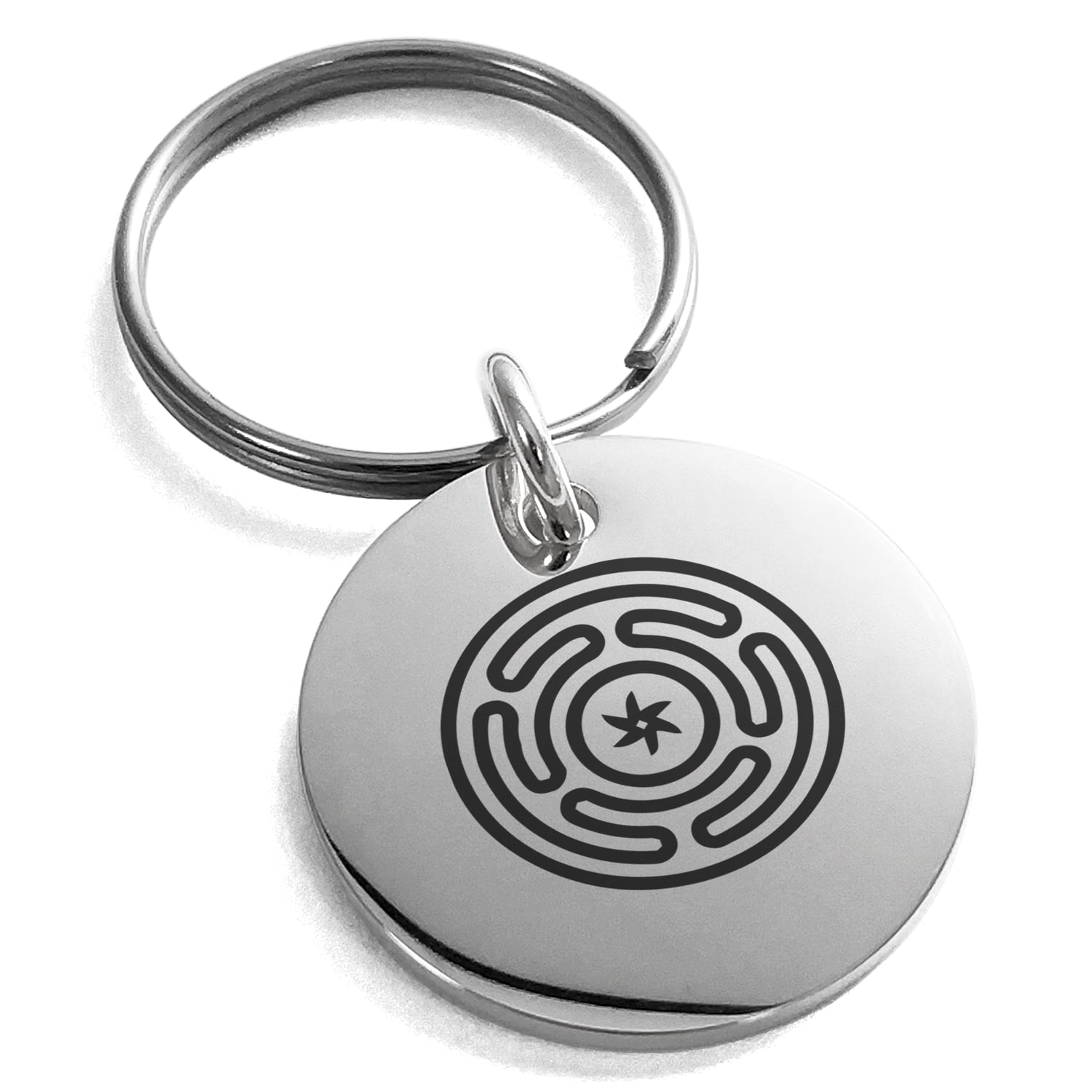 Stainless Steel Hecate Greek Goddess of Magic Engraved Small Medallion ...