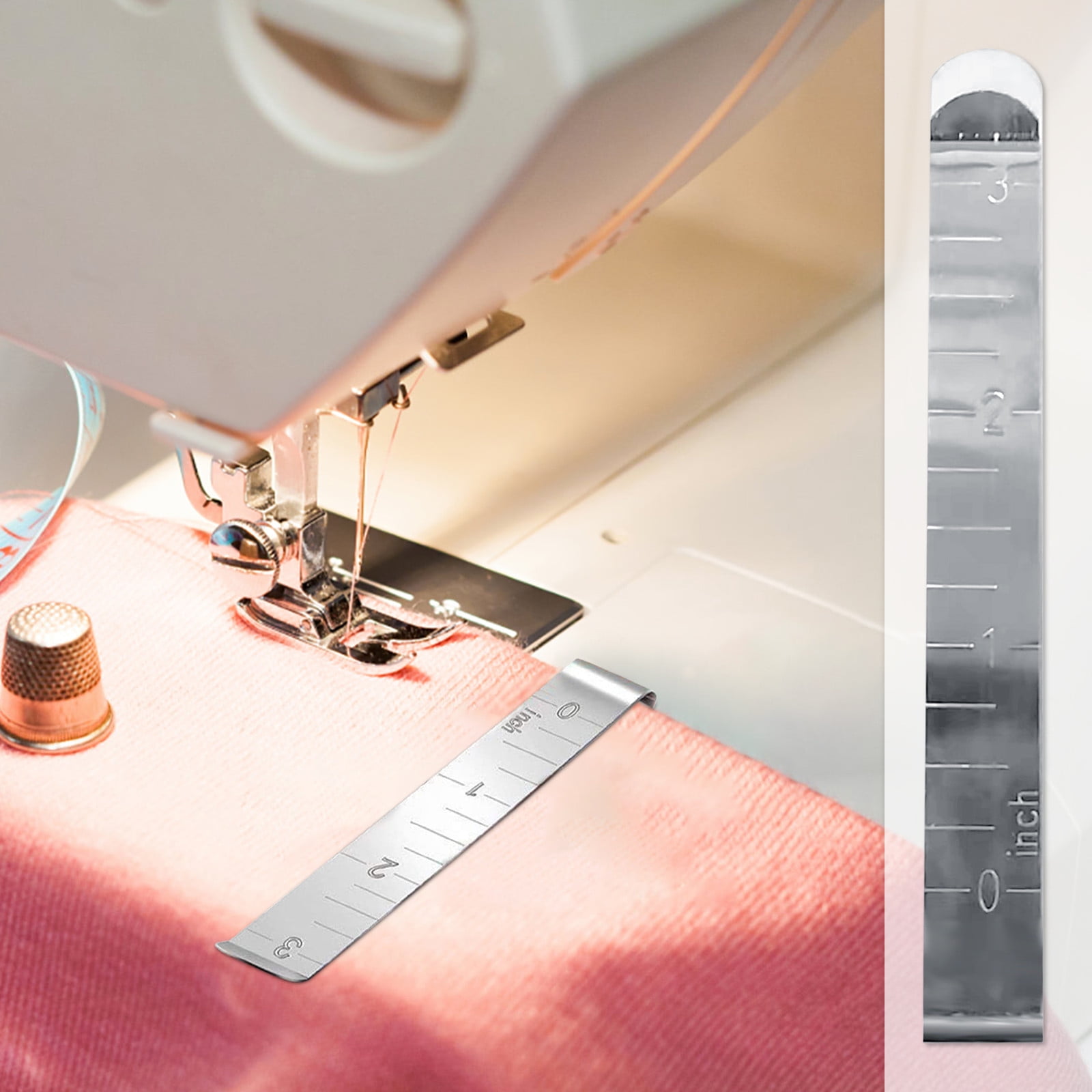 Stainless Steel Hemming Clip, 3 Unit Measuring Ruler for Quilting ...