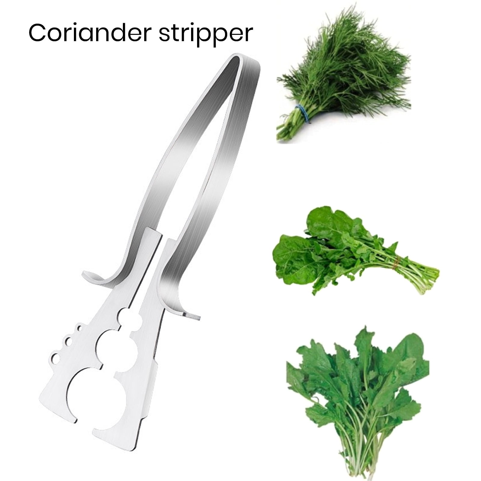 Stainless Steel Herb Stripper Tool - Herb Leaf Cilantro Leaf Remover ...