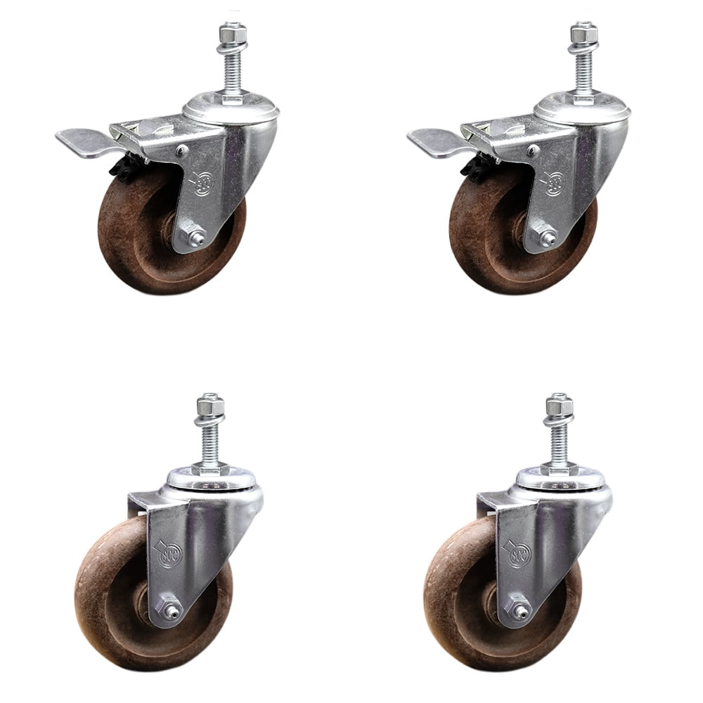 Stainless Steel High Temp Glass Filled Nylon Swivel Threaded Stem ...