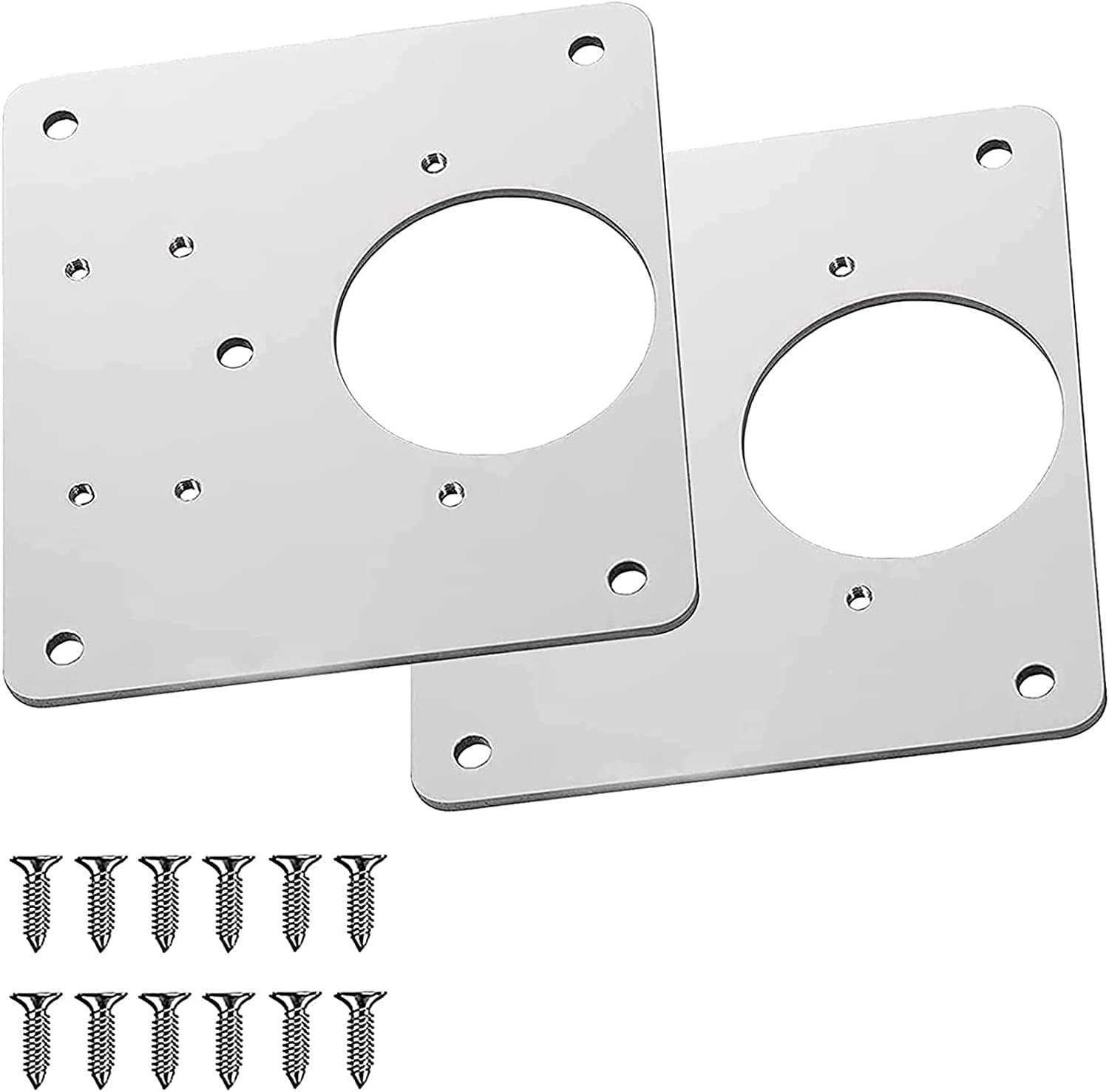 Stainless Steel Hinge Repair Piece Fixed Plate Hinge Mounting Plate ...