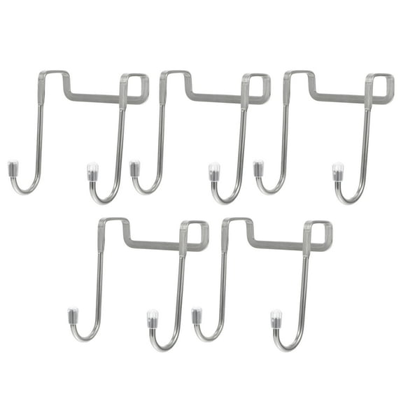 Stainless Steel Hook Hats Robes RACK Metal Over Door Hangers Hooks Wall ...