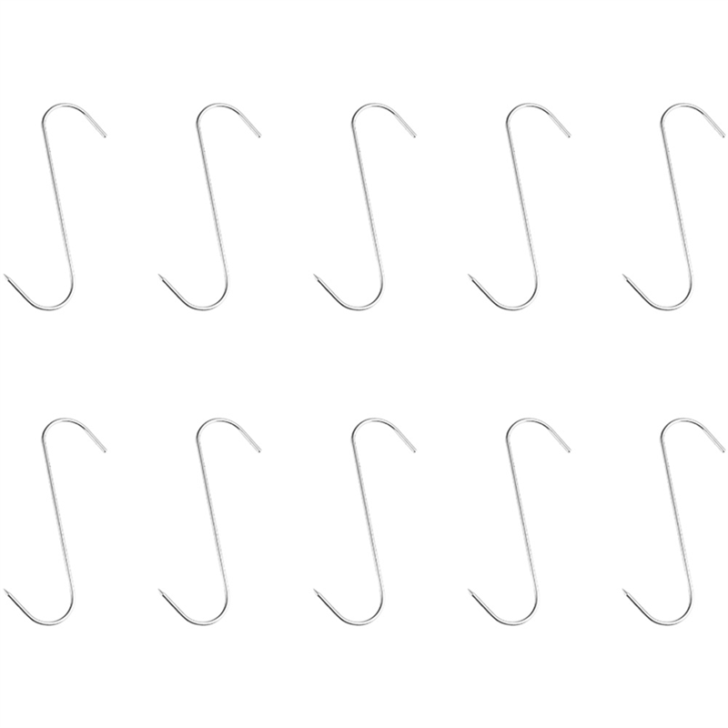 Stainless Steel Hooks,Meat Hook Tool for Hot and Cold Smoking ...