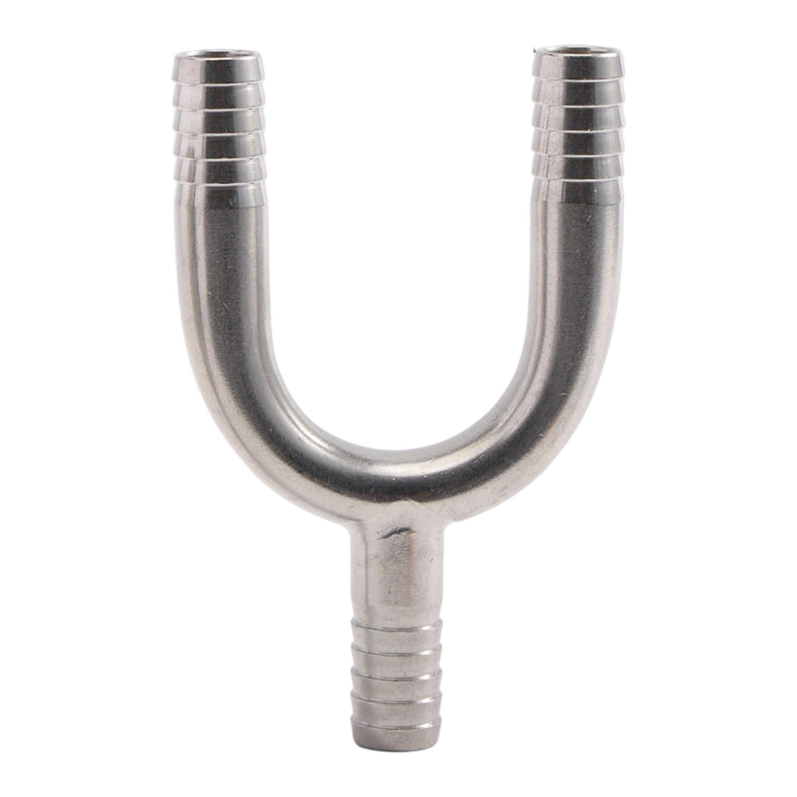 Stainless Steel Hose Barb Fitting Barbed Y Connector Leakproof 3 Way ...
