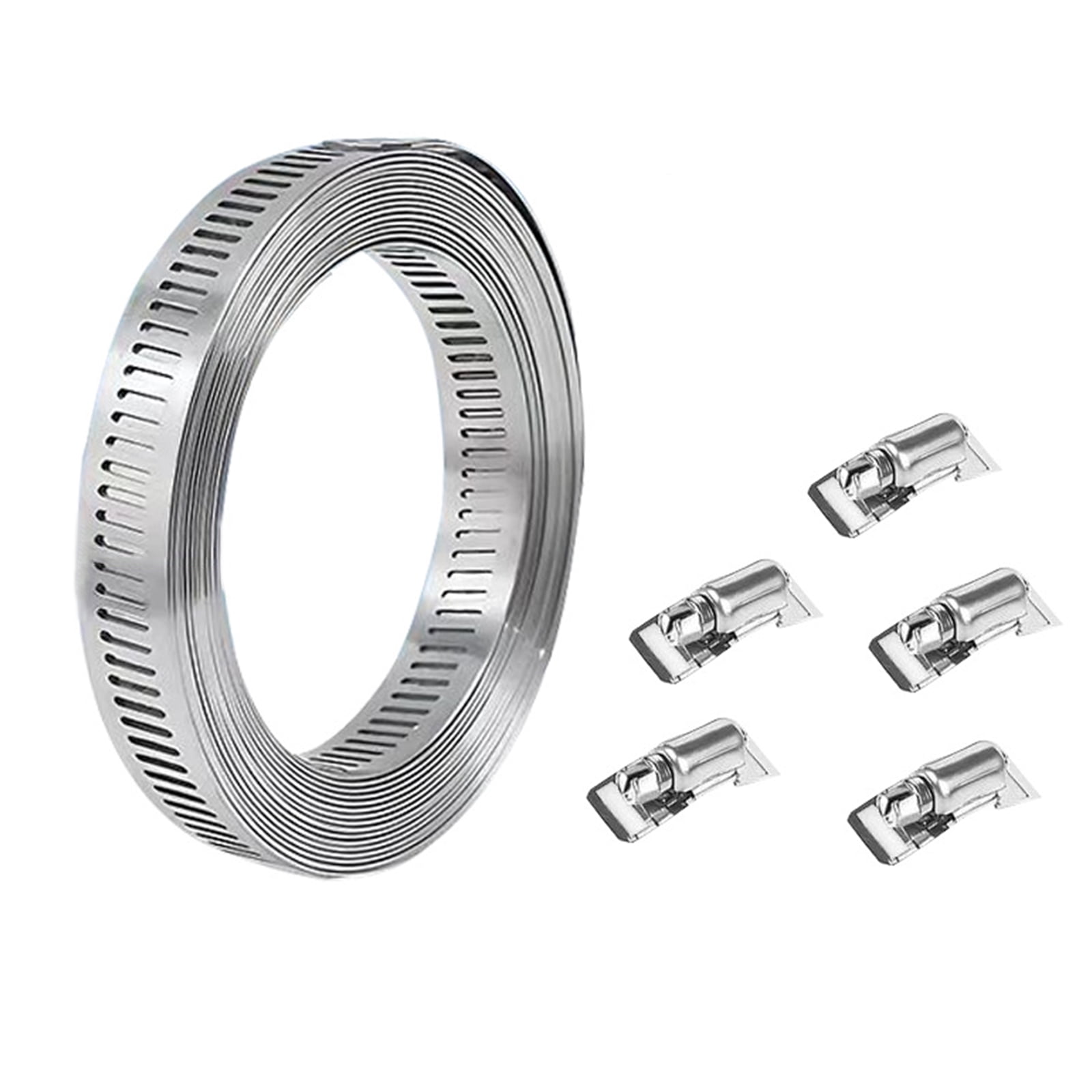 Stainless Steel Hose Clamp Assortment Adjustable Gear Hose Clamps Screw ...
