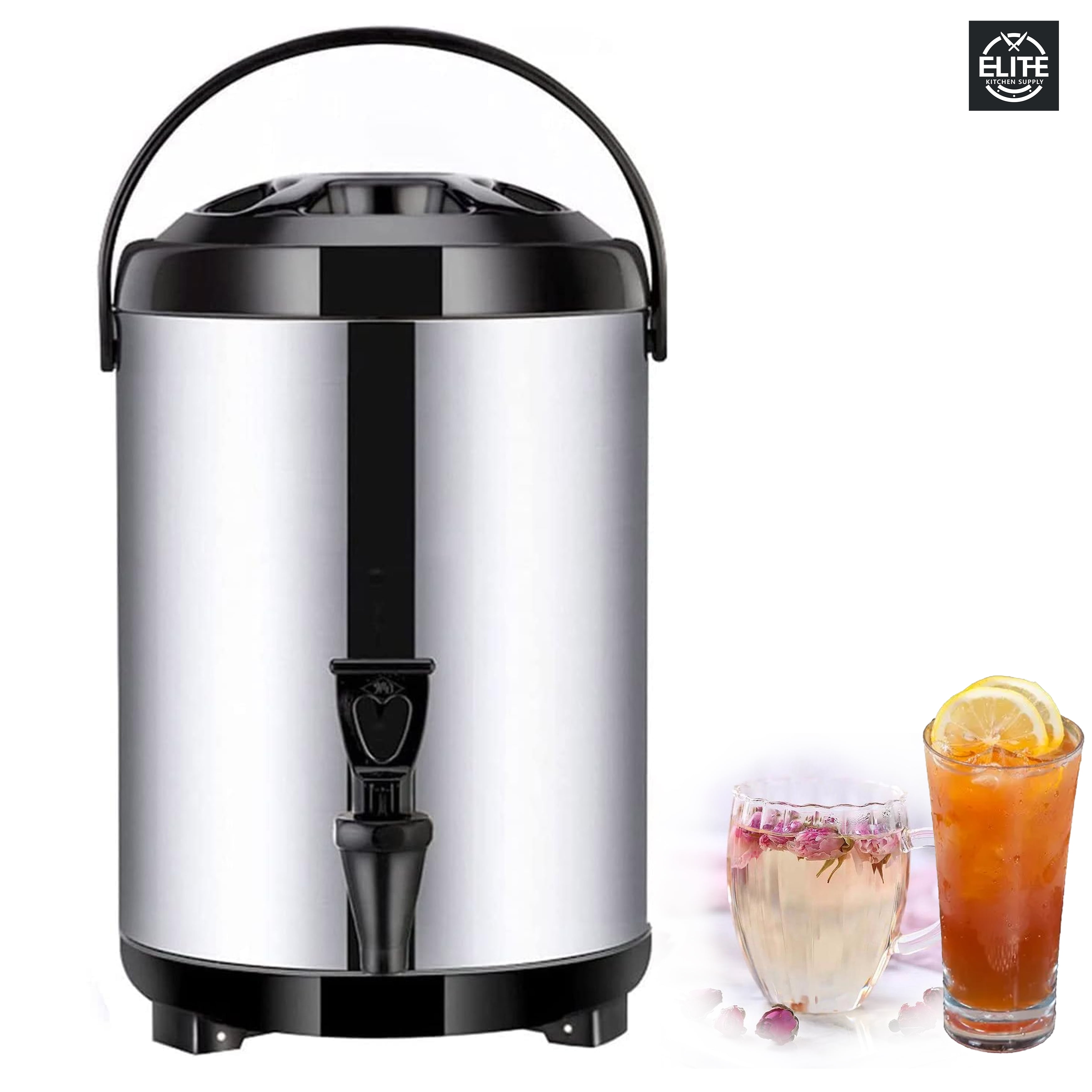 Stainless Steel Hot Water Kettle Dispenser, Insulated Tank Milk Tea ...