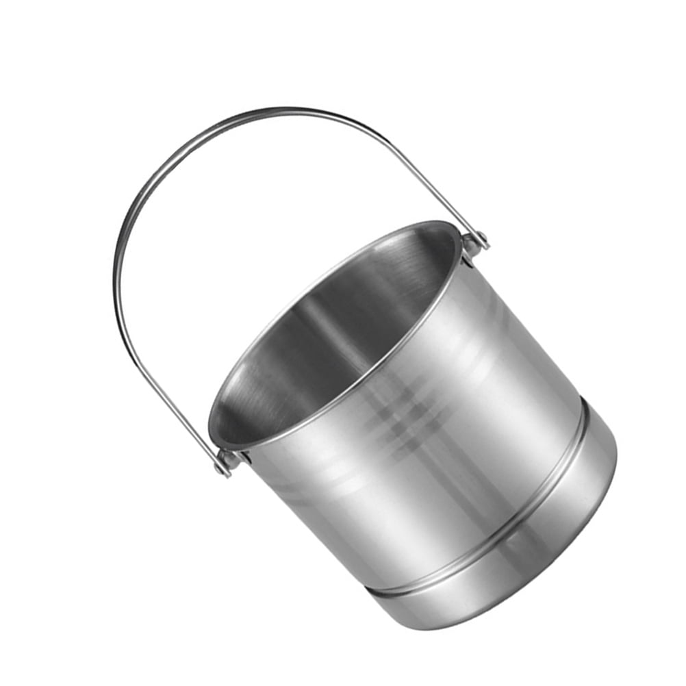 Stainless Steel Ice Bucket Bathtub Cubes Buckets Burnishing Pail Craft ...