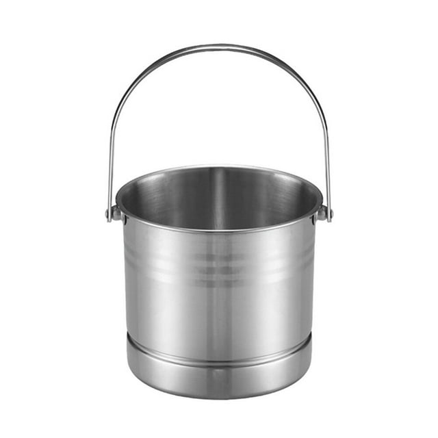 Stainless Steel Ice Bucket Chiller Cooler Wine Buckets Burnishing Craft ...