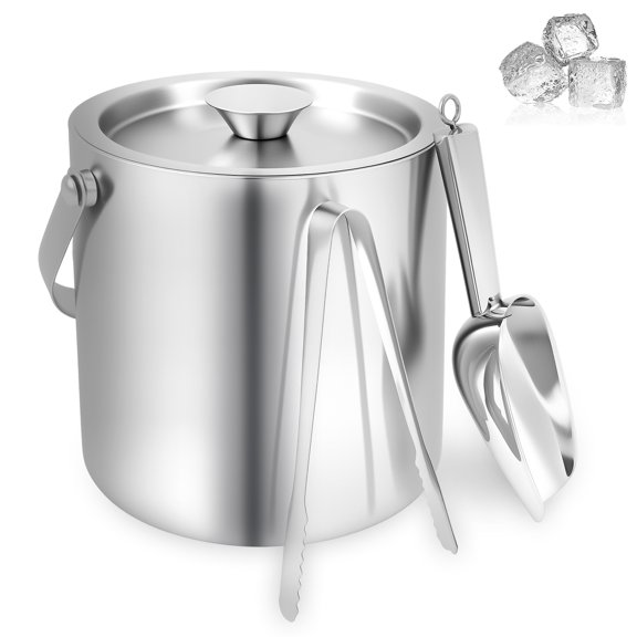 DOMELAY Galvanized Oval Beverage Tub Ice Bucket Portable with Handle ...