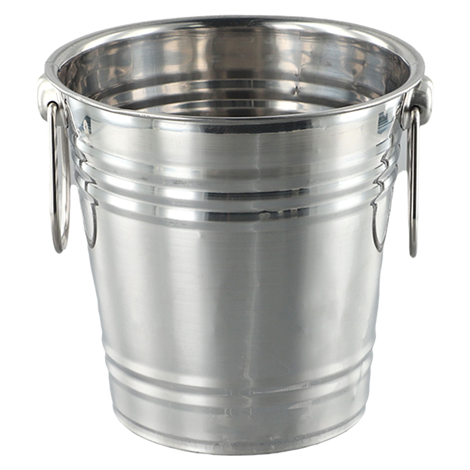 Stainless Steel Ice Bucket Portable Ice Chiller Cooler With Comfortable ...