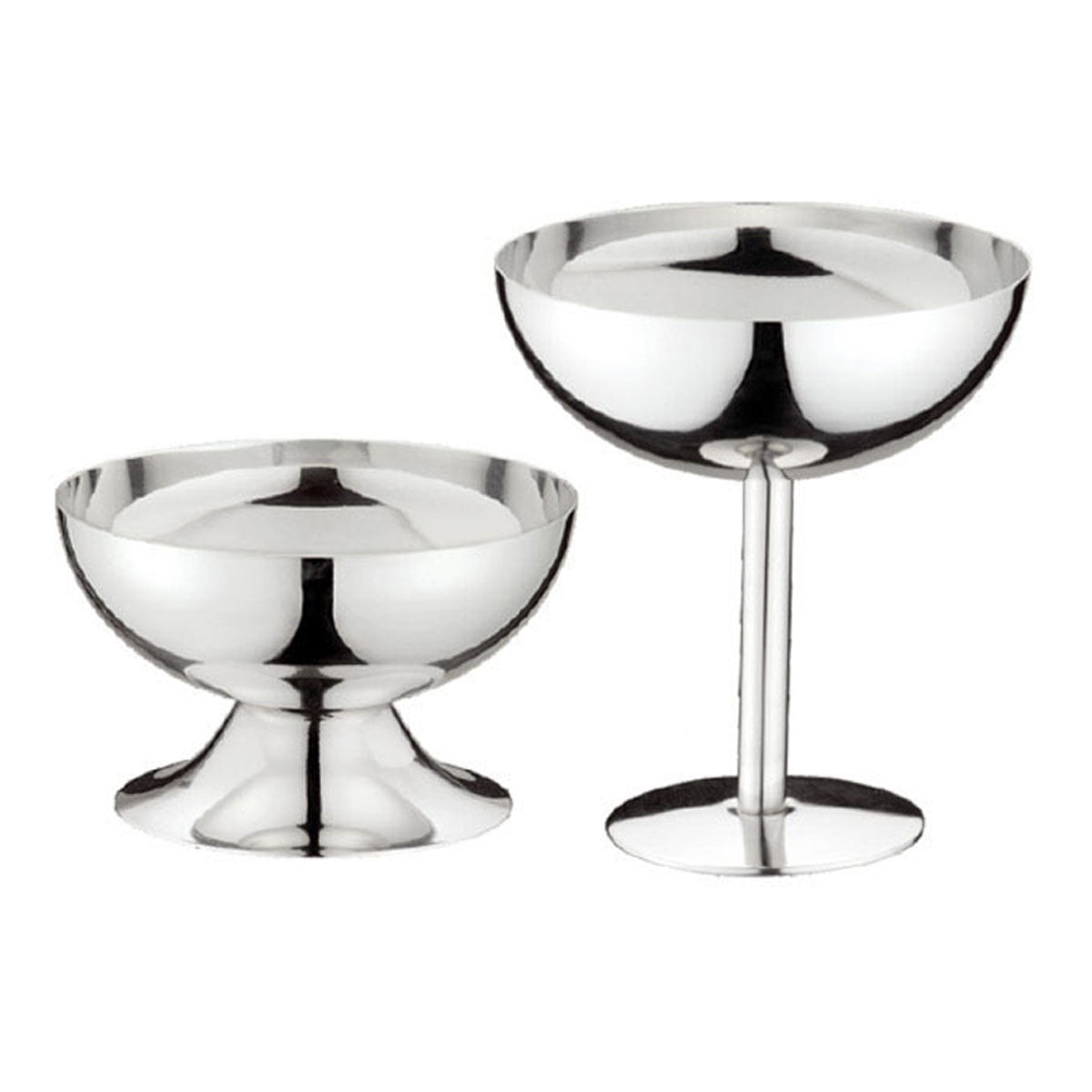 Stainless Steel Ice Cream Bowl Metal Pudding Cups Salad Dessert Holder ...