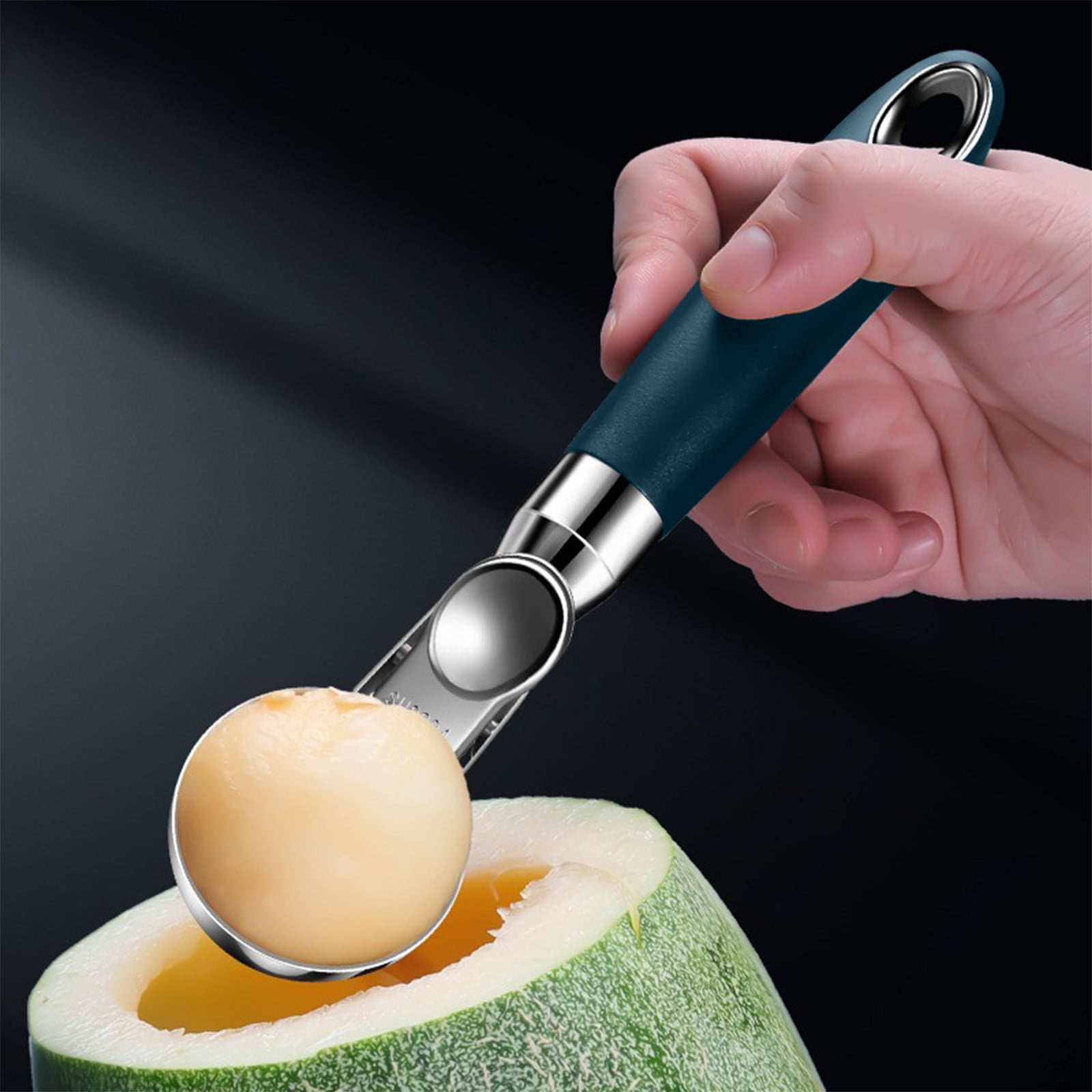 Stainless Steel Ice Cream Scoop with Easy-Release Trigger, Heavy Duty ...