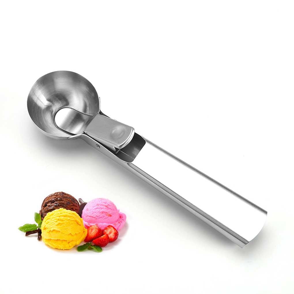 Stainless Steel Ice Cream Scoop – Multi-Purpose Scooper for Frozen ...