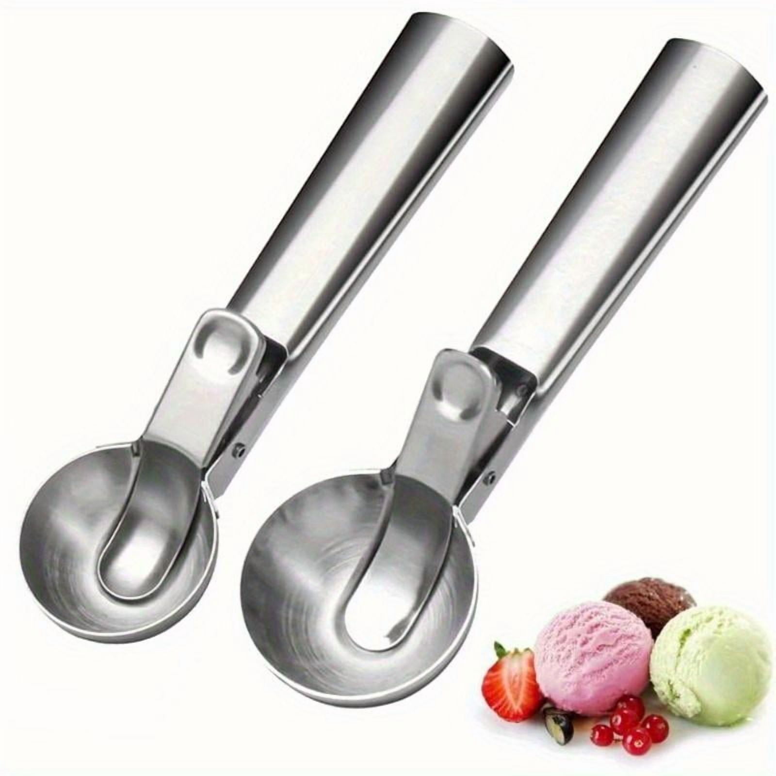 Stainless Steel Ice Cream Scoop Stainless Steel Spoon Portable Ice ...