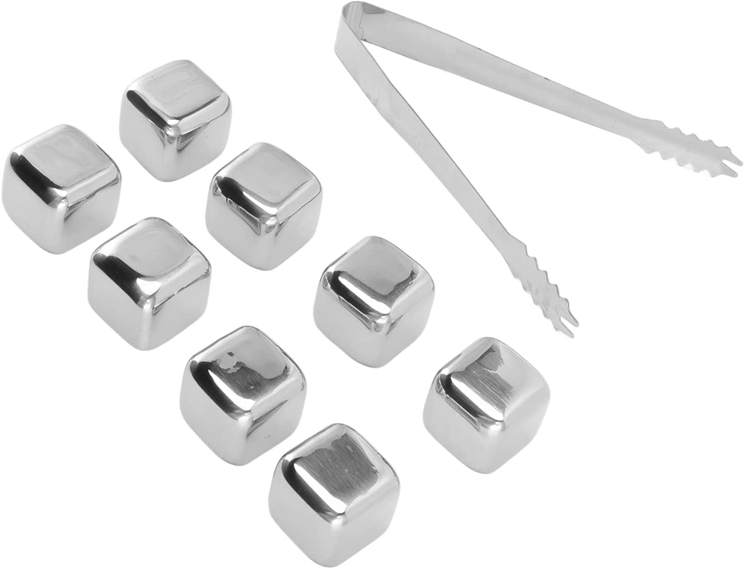 Stainless Steel Ice Cube, Metal Whiskey Ice Cubes Wide Application Food ...