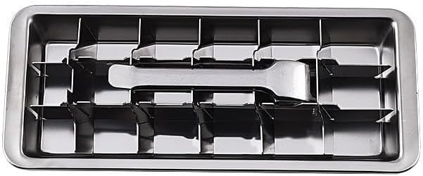 Stainless Steel Ice Cube Trays for Freezer, Metal Ice Tray with Lever ...