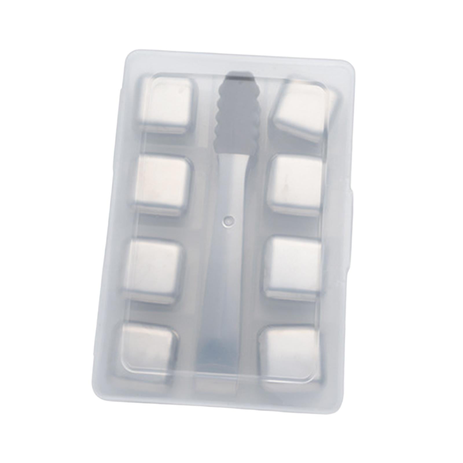 Stainless Steel Ice Cubes Cooling Cube Reusable Keep Your Whisky Ice ...