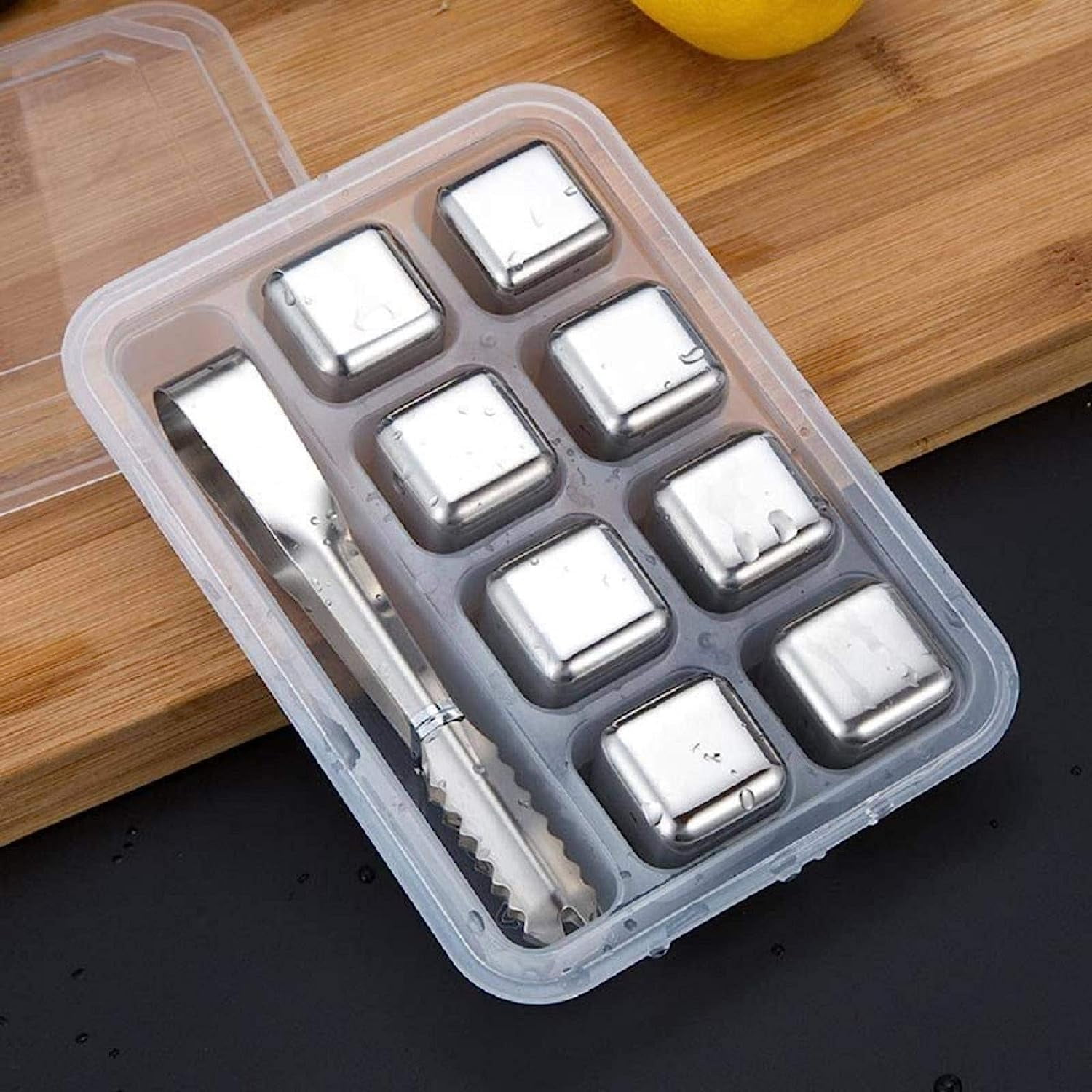 Stainless Steel Ice Cubes,Reusable Metal Ice Cubes,for Beverages with ...