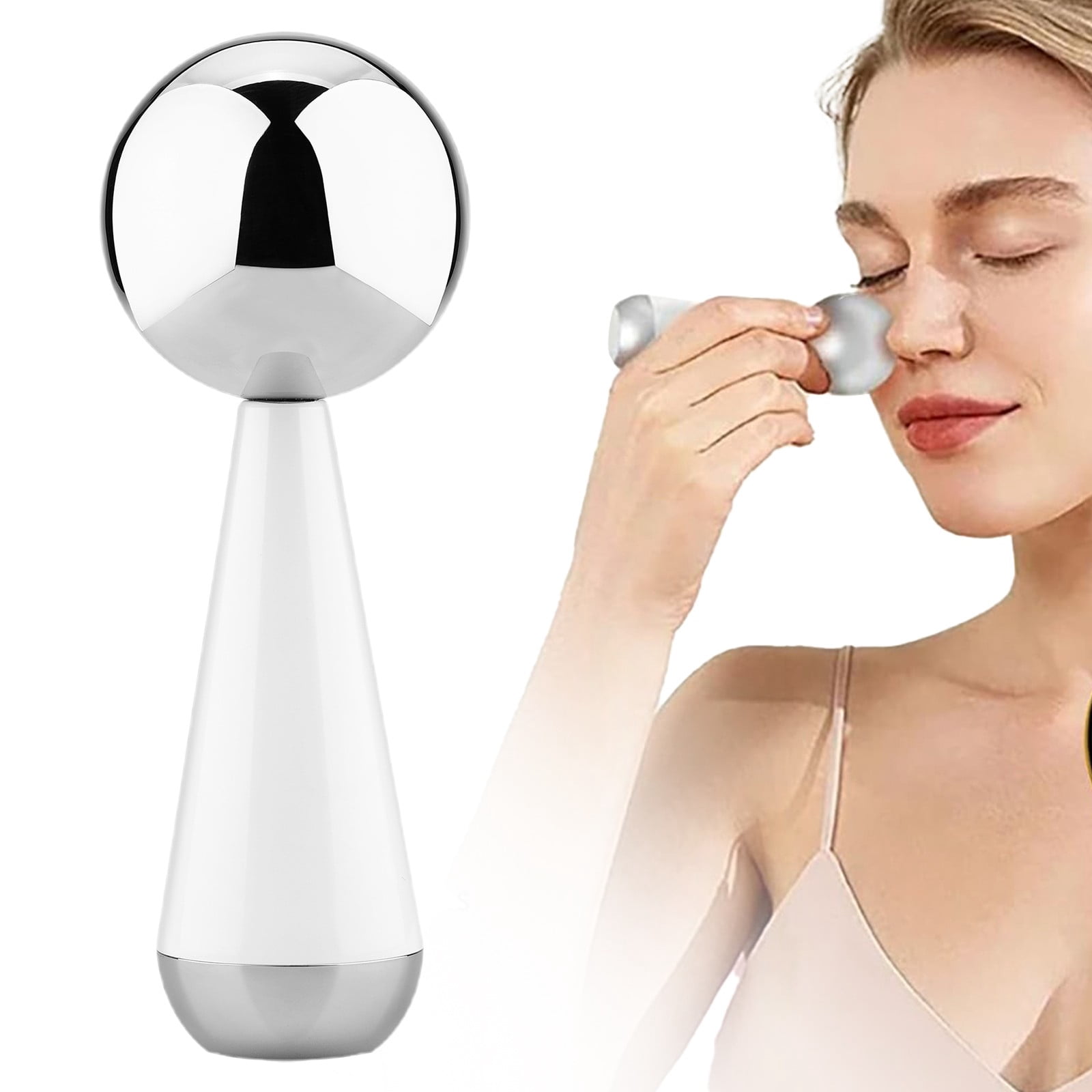Stainless Steel Ice Globes Facial Roller - Cryotherapy Cold Roller For ...