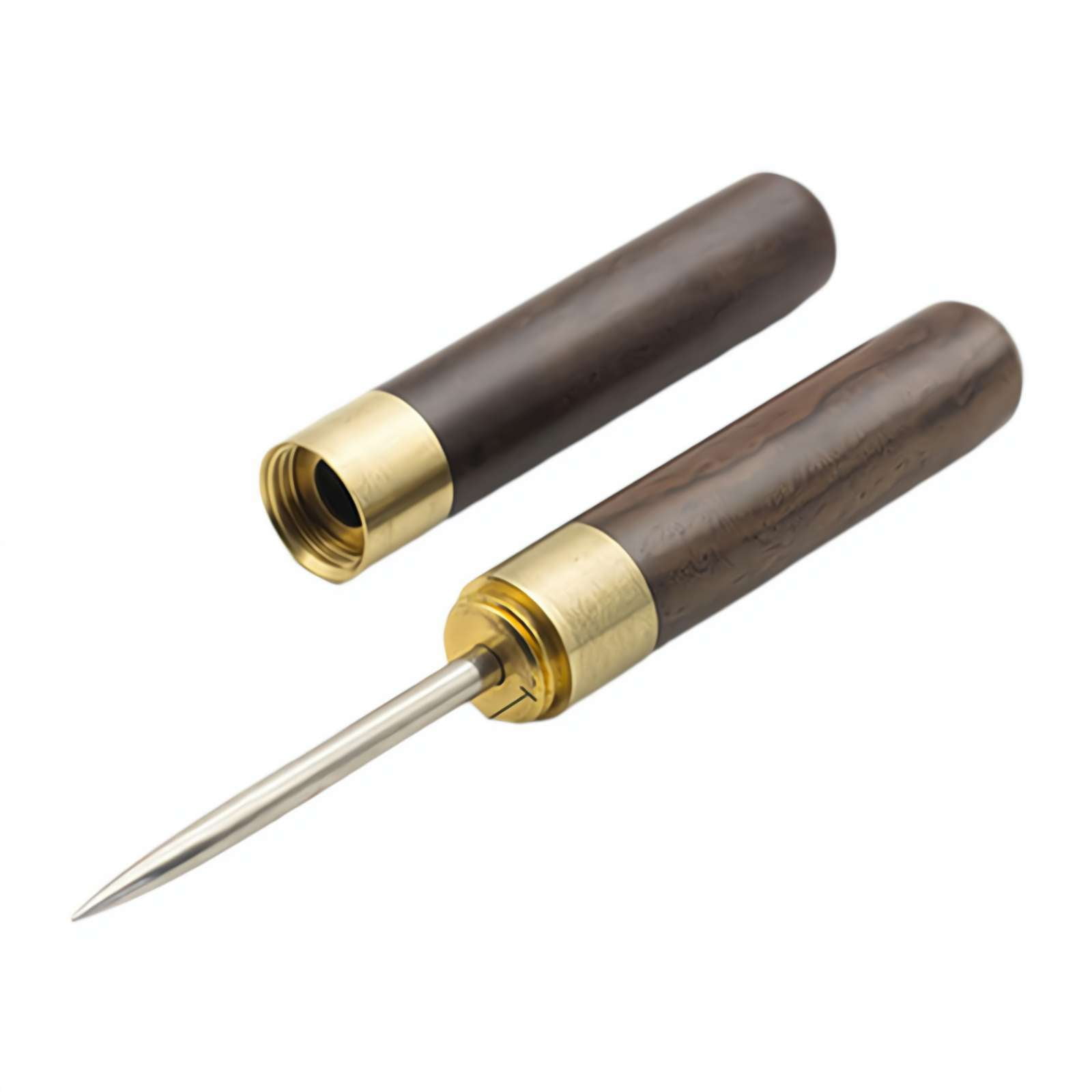 Stainless Steel Ice Pick with Wooden Handle and Sheath Cover Ice Picks ...