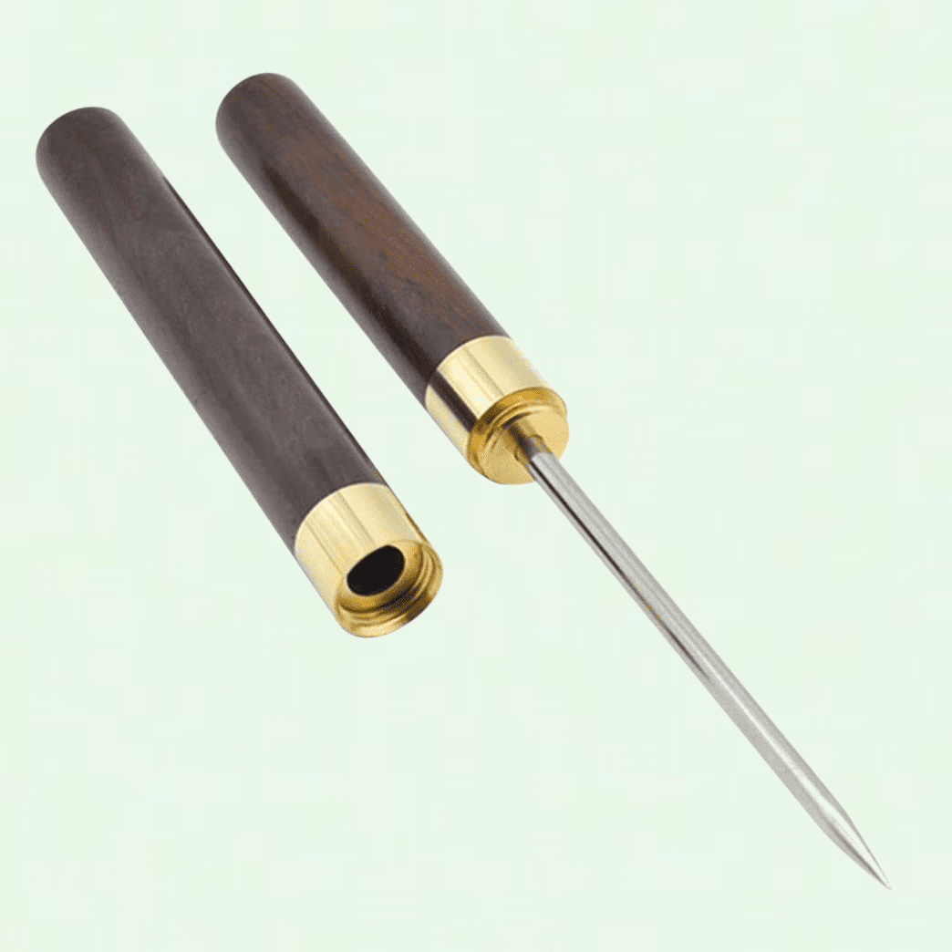Stainless Steel Ice Pick with Wooden Handle, 9 Inch Long Ice Breaker ...