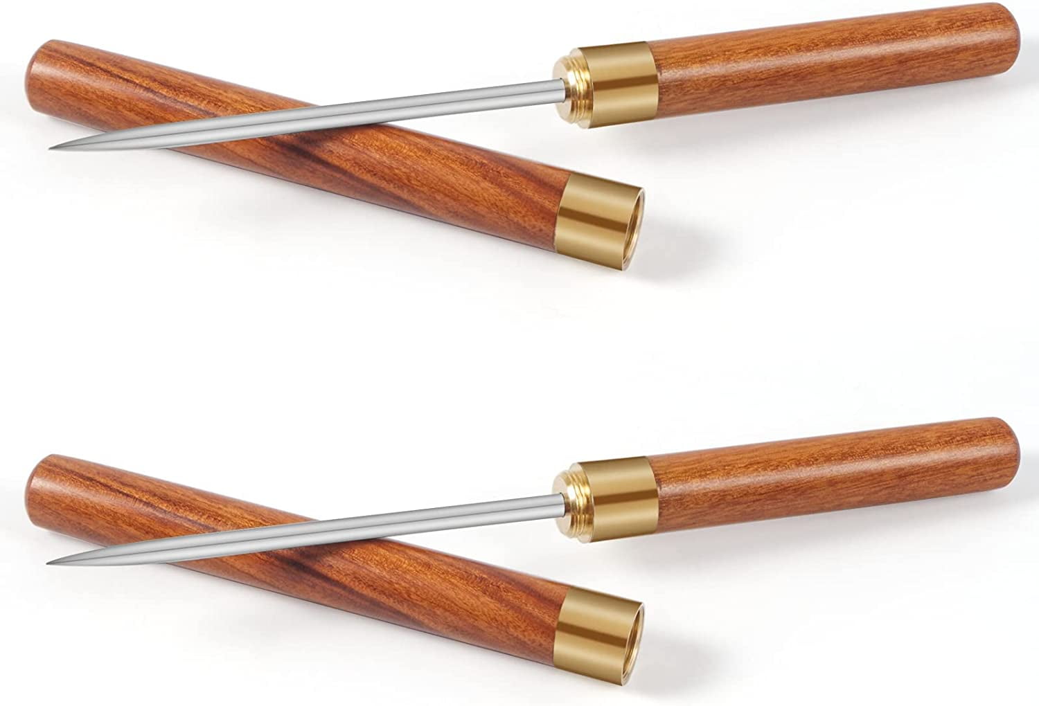 Stainless Steel Ice Picks with Cover - Set of 2, Easy Grip Non-slip ...