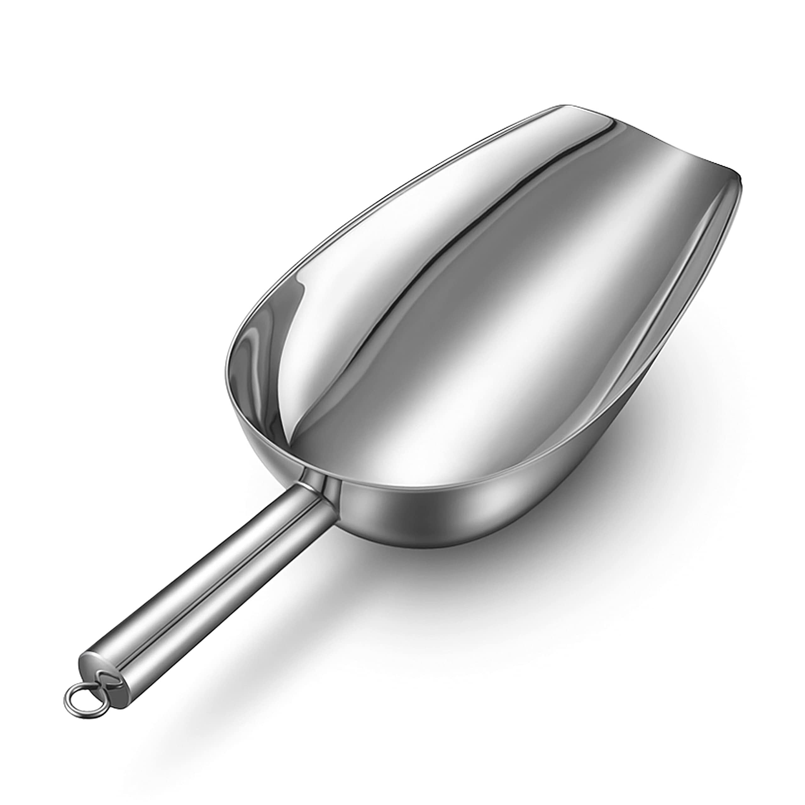 Stainless Steel Ice Scoop 8 Oz,Metal Food Scoop For Kitchen Bar Party ...