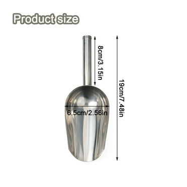 PIPETPET Stainless Steel Ice Scoop, Small Metal Food Candy Scoop for ...