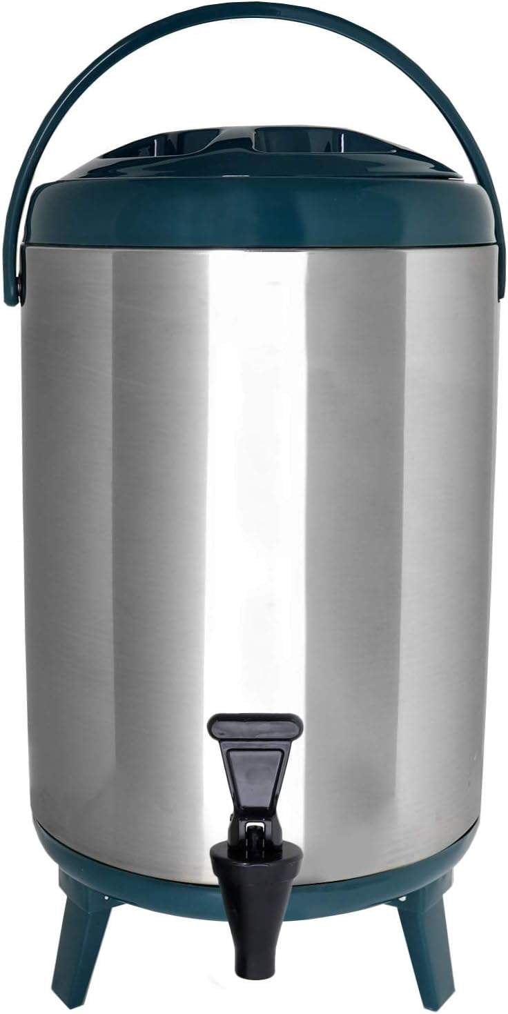 Stainless Steel Insulated Beverage Dispenser – 12 Liter Thermal Drink ...