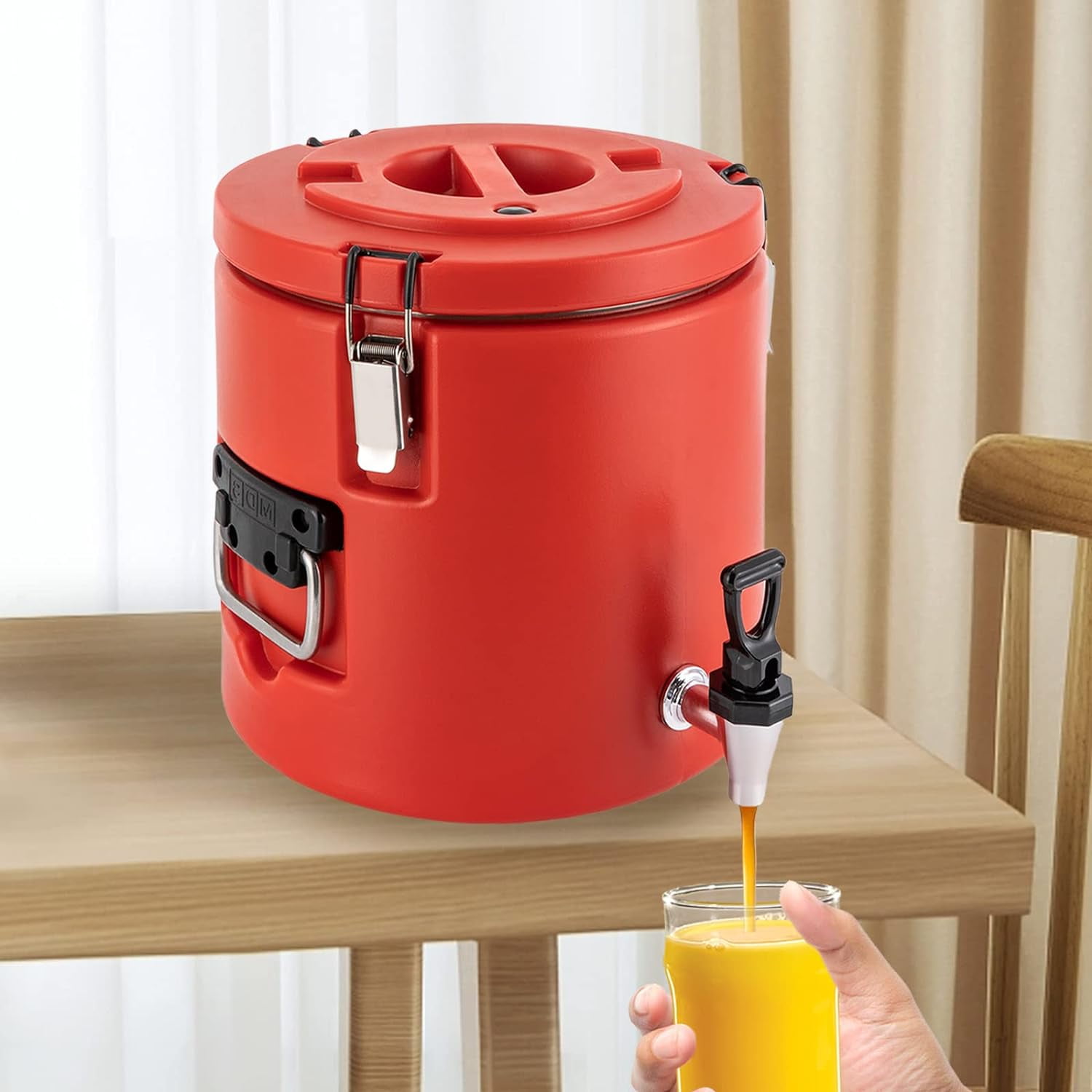 Stainless Steel Insulated Beverage Dispenser - Hot & Cold Drink ...