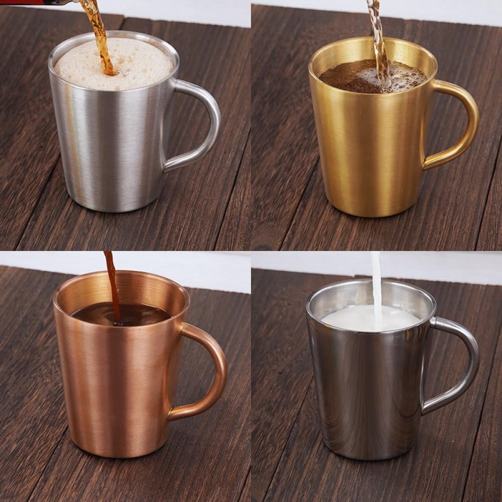 Stainless Steel Insulated Coffee Mug with Handle, Double Wall Vacuum ...