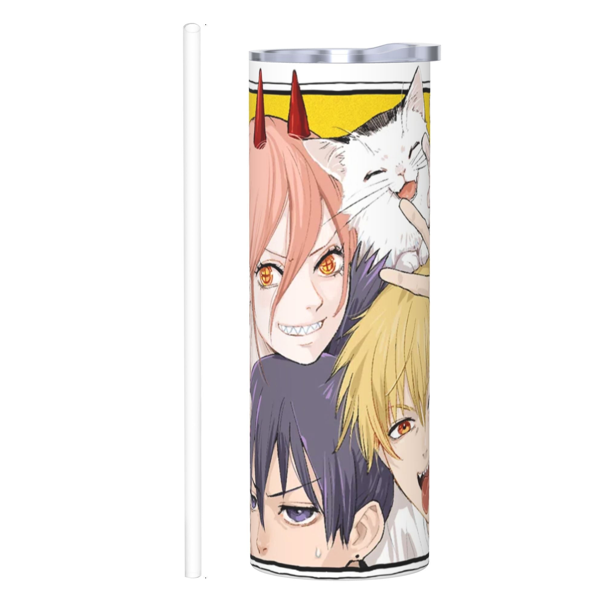 Stainless Steel Insulated Cup CHAINSAW MAN IMPRESSION Graphic 20 OZ ...
