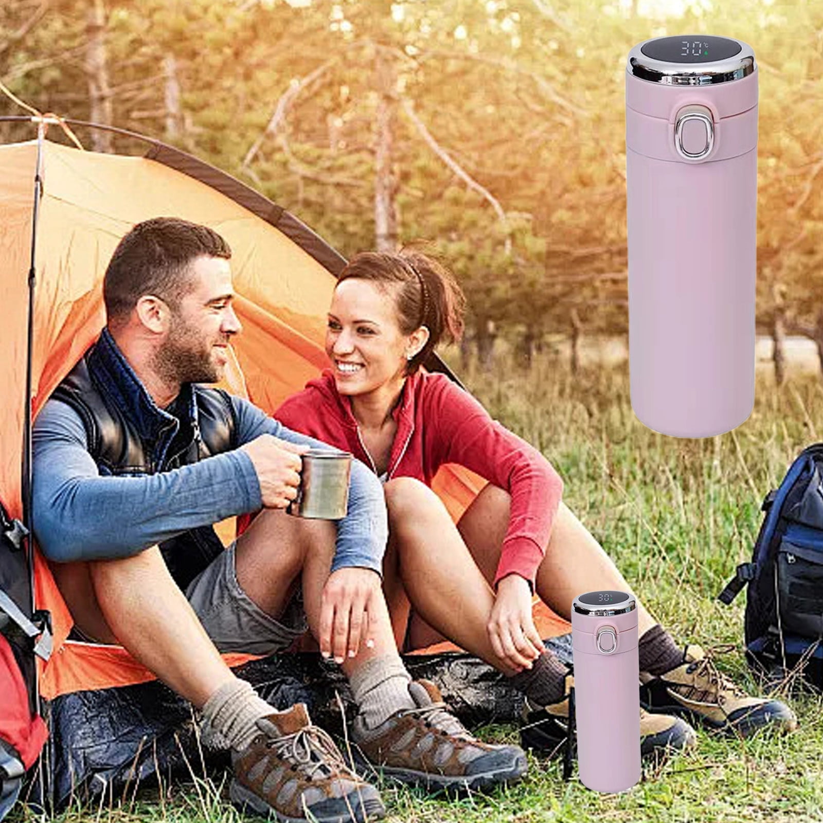 Stainless Steel Insulated Cup with Double Layer Vacuum Lid,Bouncing ...
