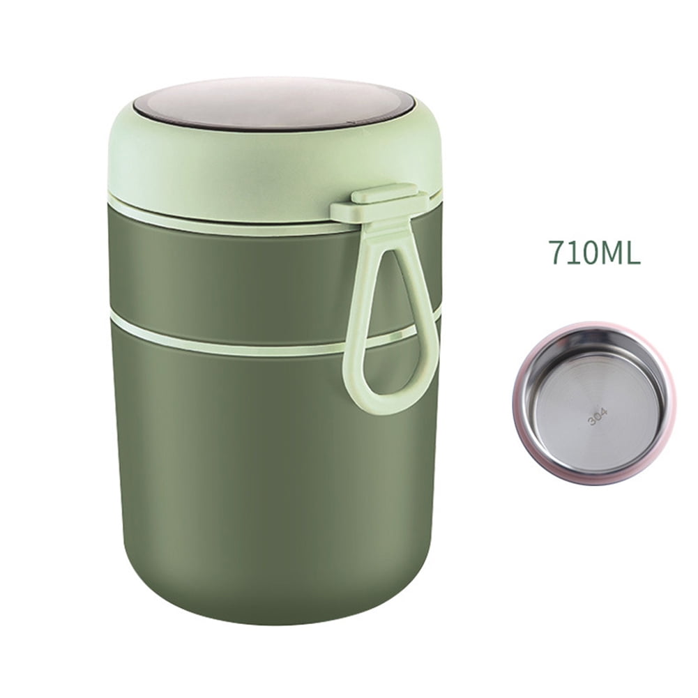 Stainless Steel Insulated Lunch Box Barrel Double-Layer Japanese Soup Cup Sealed Breakfast Cup ...