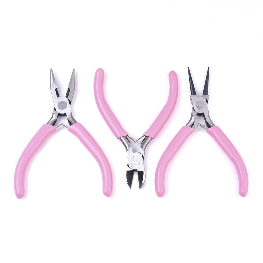 Stainless Steel Jewelry Pliers Set Round Nose Plier Wire Cutter Plier ...