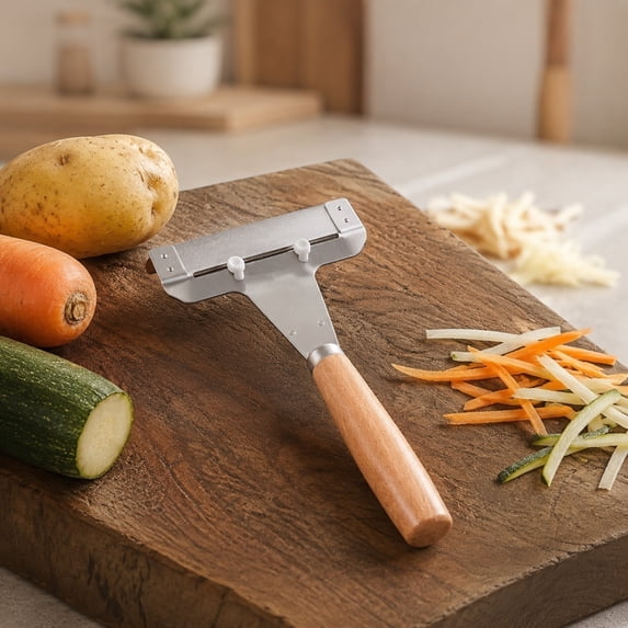 Stainless Steel Julienne Peeler, Vegetable Shredder Cutter, Handheld ...